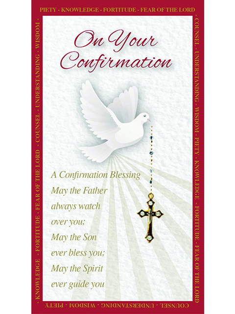 CF513 Confirmation Holy Card | Catholics Corner