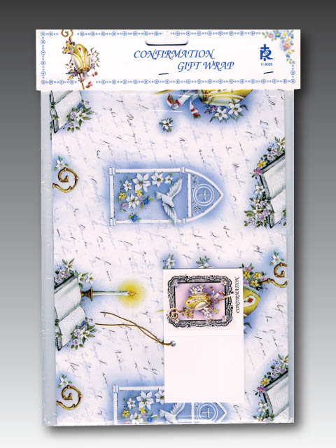 CF228 Confirmation Wrapping Paper | Catholics Corner
