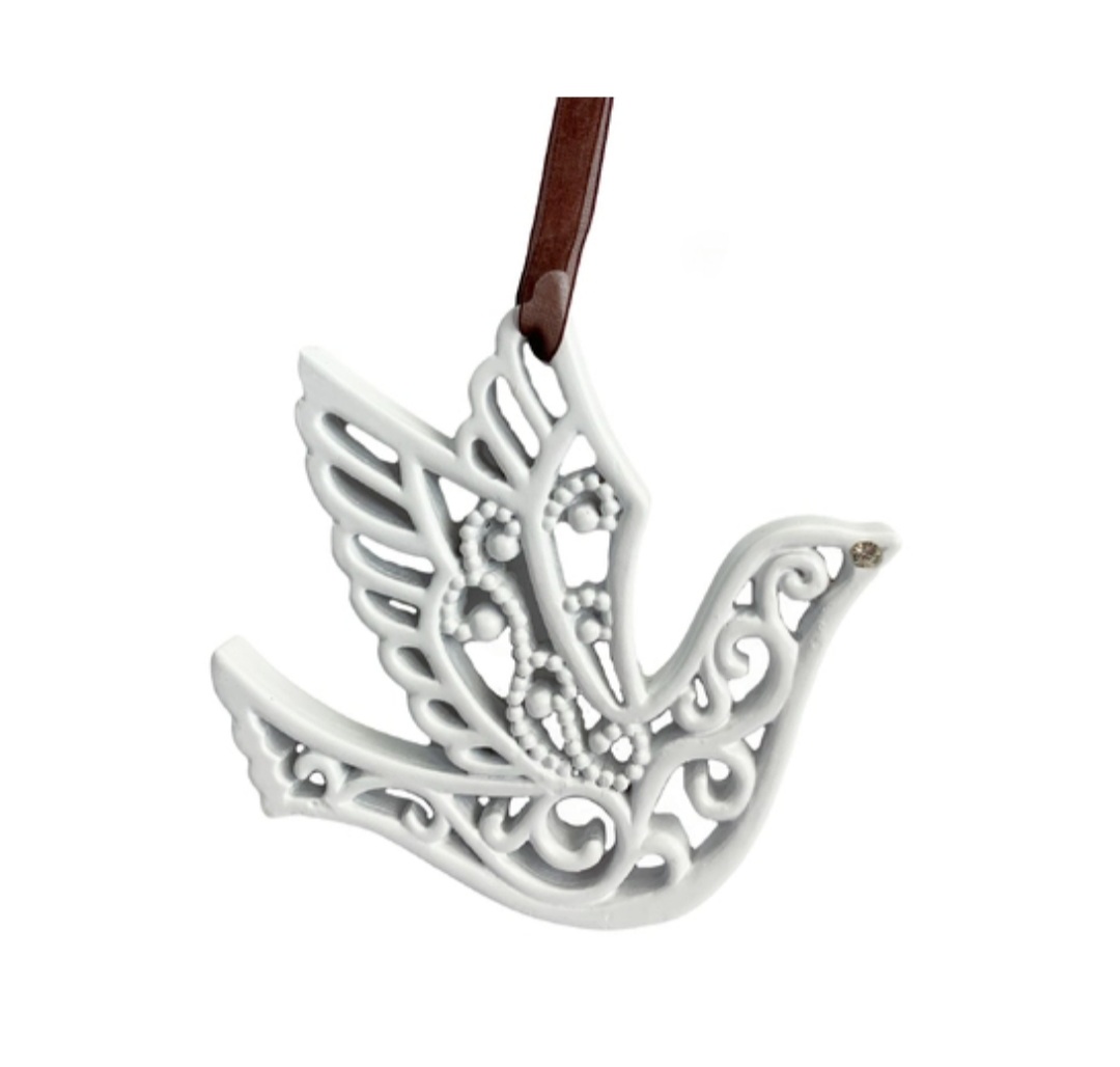 CF555 Confirmation Dove Ornament With Stone | Catholics Corner